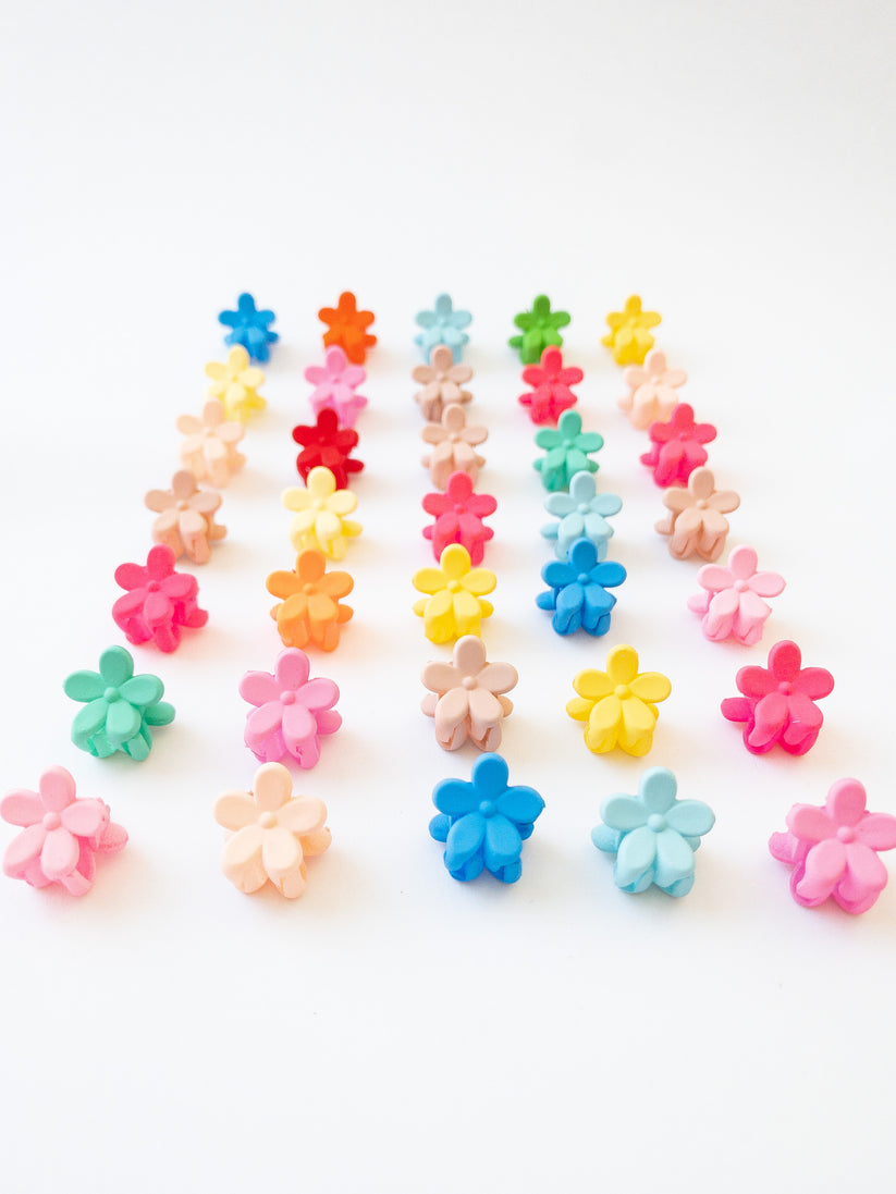 Mini Flower Hair Clips - 36 Pack – Eggy Cakes